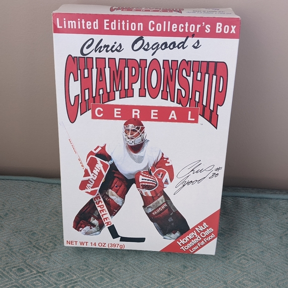 Other | Detroit Redwings Chris Osgood Limited Edition Collectors Cereal ...
